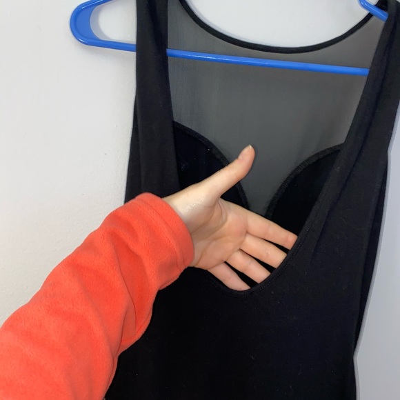 Dresses | Short Black Sheer Chest Dress | Poshmark